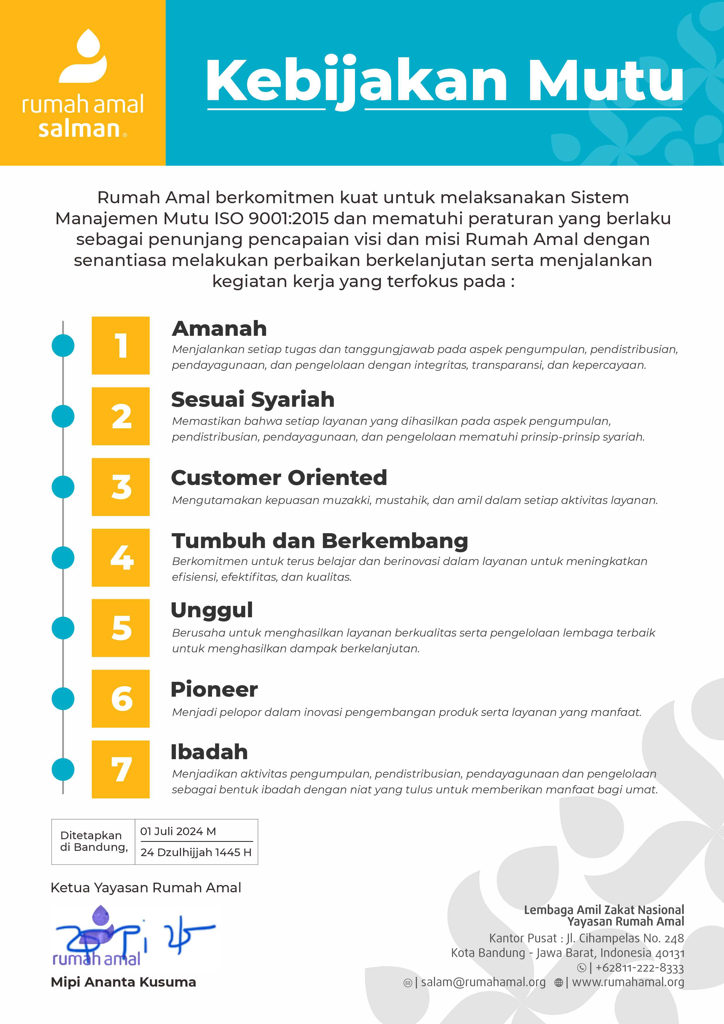 Rumah Amal - Lembaga Kemanusiaan - Zakat, Infaq, Sedekah dan Wakaf ...